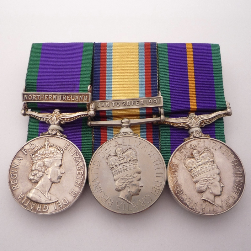 Northern Ireland, Gulf War, Accumulated Campaign Service Medal Group of 3